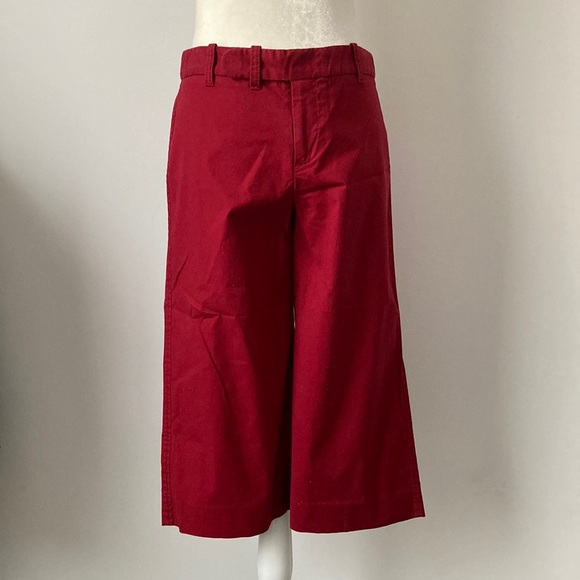 GAP | Pants & Jumpsuits | Gap Red Culottes | Poshmark